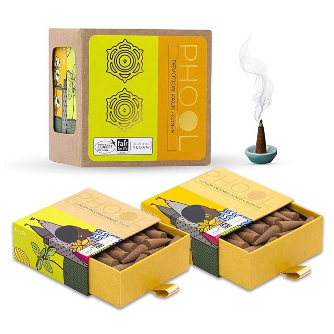 Phool Incense Cones | Natural, Eco-Friendly Incense | HappyRuH